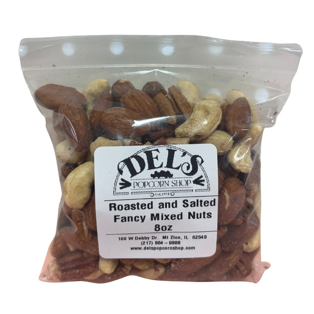 Roasted and Salted Fancy Mixed Nuts (Almonds, Pecans, Cashews) – Del's ...